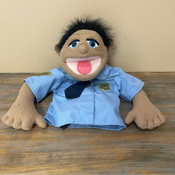 Melissa & Doug | Toys | Melissa Doug Police Officer Puppet Toy Tan Blue ...